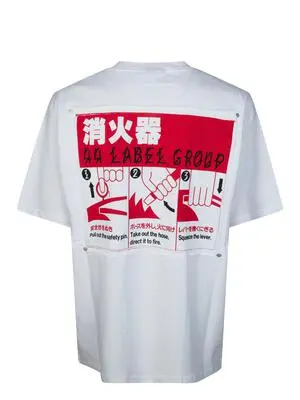 44 LABEL GROUP Mini Front Print T-shirt - Bianco