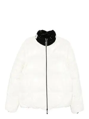 Moncler Quilted Jacket With Stand Collar - Red