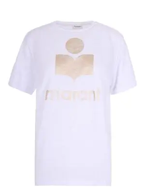 MARANT ETOILE Mini T-shirt - White/light Gold