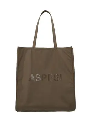 Aspesi Logo Tote Bag - Military Green