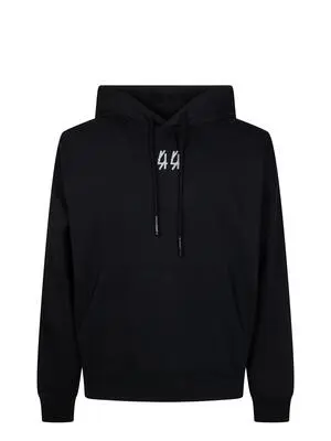 44 LABEL GROUP Hoodie With Logo Print - Nero