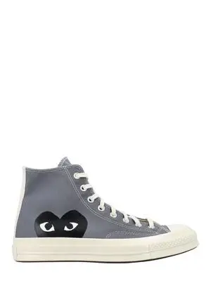 CONVERSE X COMME DES GARONS PLAY Canvas Chuck 70 High Top Sneakers - Grey