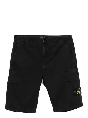 Stone Island Cargo Shorts - Black