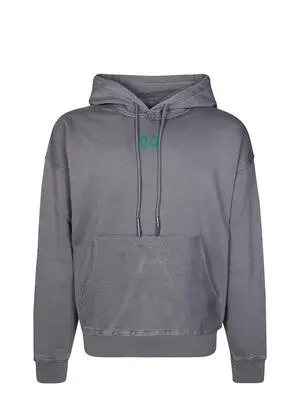 44 LABEL GROUP Graphic Print Hoodie - Grigio