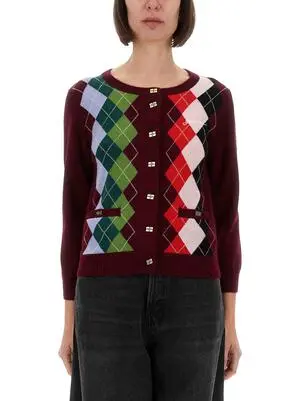 GANNI Argyle Cardigan - Multicolour
