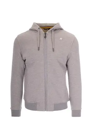 K-WAY Zip-up Hooded Jacket - Grey Mid Mel