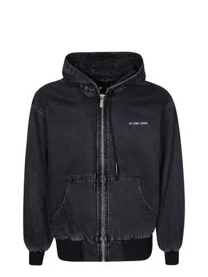 44 LABEL GROUP Zip-up Hooded Sweatshirt - Blu