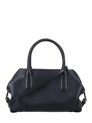 THE MOIRÈ Talia Trunk Small Vegan Fabric Bag - Black