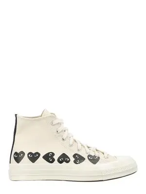 CONVERSE X COMME DES GARONS PLAY Multi Heart High-top Sneakers - White