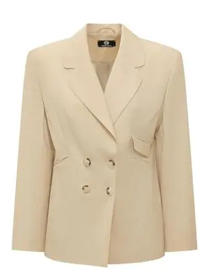 MOM'S PANTS Elegant Double-layer Blazer - Butter
