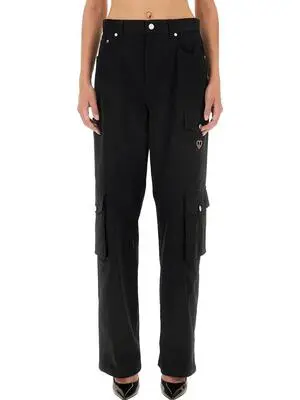 Moschino Gabardine Cargo Pants - Black