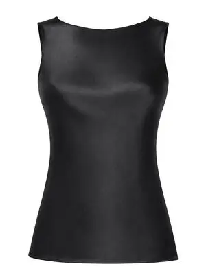NINA RICCI NINA RICCI Sleeveless Satin Fitted Top