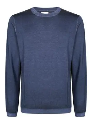 SUN 68 Vintage Crew Neck Sweater - Blu