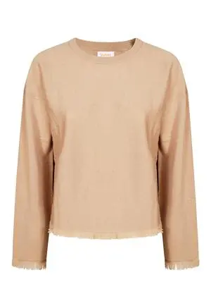 SUN 68 Fringe Knit Sweater For Fall/winter 2025 - Beige