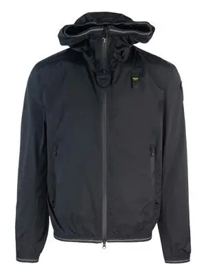 BLAUER. Zip-up Hooded Jacket - Nero