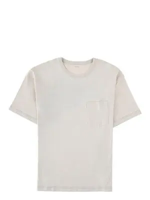 LEMAIRE Short Sleeve Crewneck Pocket T-shirt - Ivory