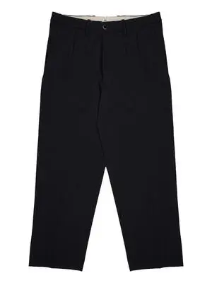 NINE:INTHE:MORNING Pleated Wool Blend Trousers - Blue