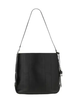 Hogan Medium Leather Hobo Bag - Black