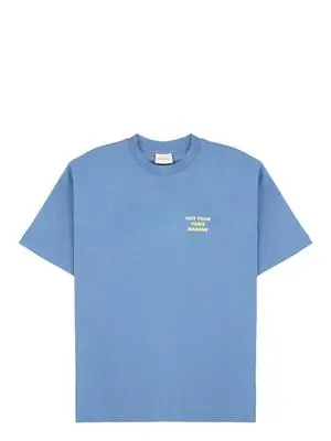 Drole De Monsieur Drôle De Monsieur Classic Fit Cotton T-Shirt Blue