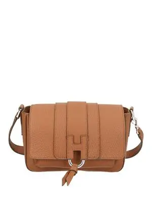 Hogan Calf Leather Mini Shoulder Bag - Brown