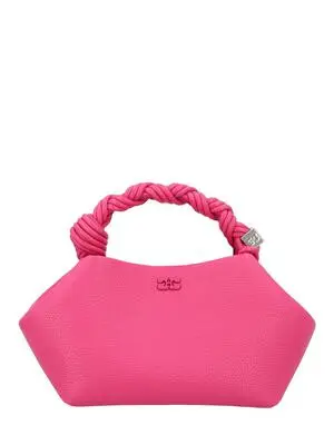 GANNI GANNI Twisted Handle Handbag Fuchsia