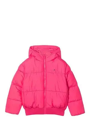 Tommy Hilfiger Padded Zip Up Jacket - Fuchsia