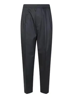 BE ABLE Mini Trousers With Elastic Waist And Double Pleats - Nero