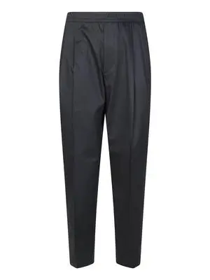 BE ABLE Mini Trousers With Elastic Waist And Double Pleats - Nero