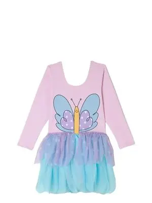 Stella McCartney Mini Dress With Butterfly Print - Multicolour