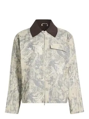 Adidas Printed Zip-up Jacket - Grey