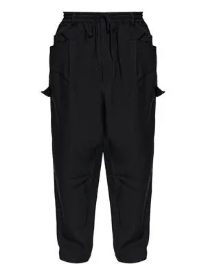 Y3 Drawstring Waist Trousers - Black