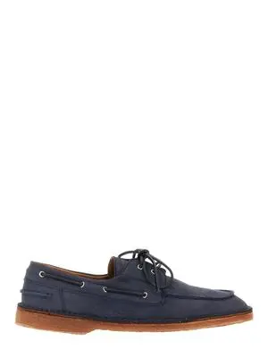 BUTTERO® BUTTERO Leather Lace-Up Boat Shoes