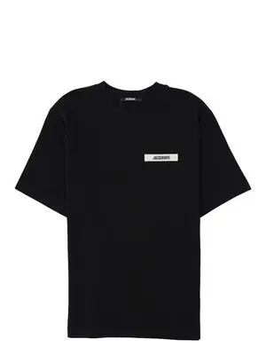 Jacquemus Regular Fit Grosgrain Shirt Size - Black
