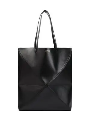 Loewe Puzzle Fold Xl Tote Handbag - Black