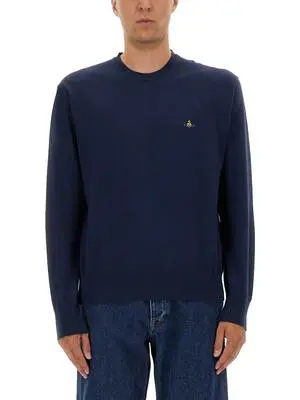 VIVIENNE WESTWOOD VIVIENNE WESTWOOD Jersey With Logo Blue