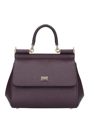 Dolce & Gabbana DOLCE & GABBANA Top Handle Satchel Bag Violet