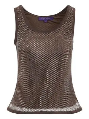 Ralph Lauren Scoop Neck Tank Top - Brown