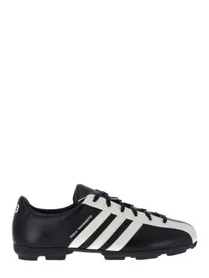 Y3 Leather Lace-up Sneakers - Black