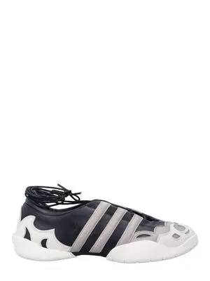 Y3 Regu Jane" Leather Sneakers With 3-stripes Design - Black