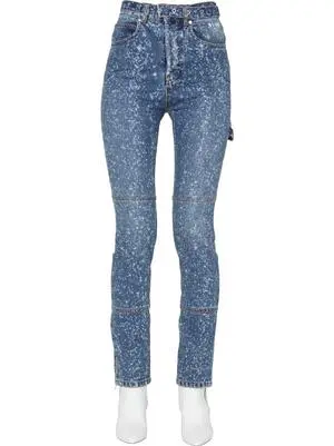 MSGM High Waist Skinny Fit Jeans - Blue
