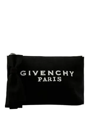 Givenchy Logo Pouch Handbag - Black
