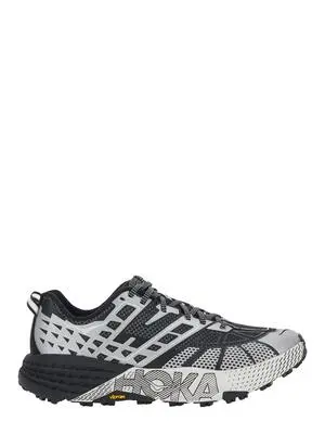 Hoka One One Reflective Lace-up Sneakers - Black
