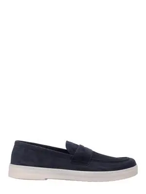 Prada Suede Strap Loafers - Blue