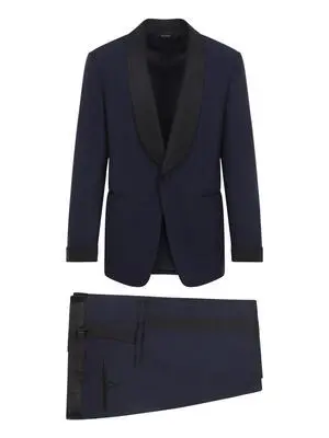 TOM FORD 120's Wool Evening Suit For - Blue