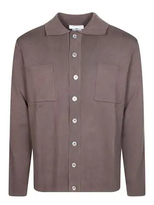 DANIELE FIESOLI Textured Shirt Jacket - Marrone
