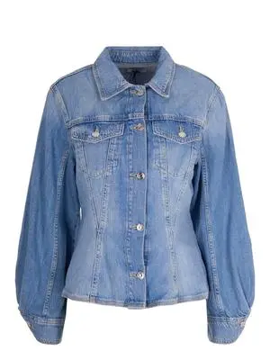 Liu Jo Chic Mini Reverse Was" Denim Jacket - Den.blue Reverse Was