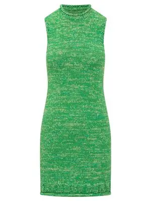 JW Anderson Sleeveless High Neck Mini Dress - Apple