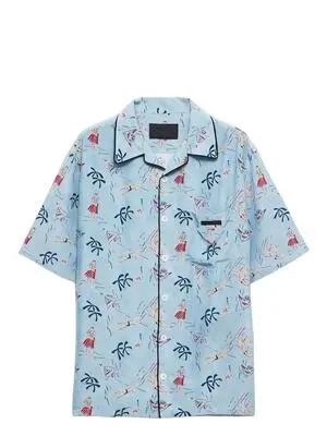 Prada Modern Fit Button-up Shirt - Celeste
