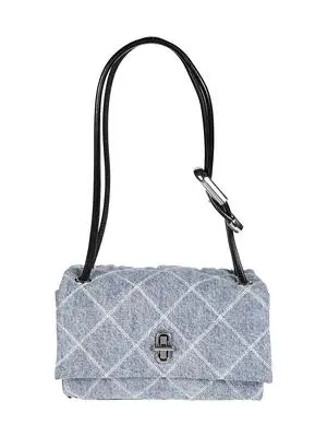 Marc Jacobs Quilted Denim Mini Dual Shoulder Bag - Blu
