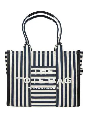 Marc Jacobs The Stripe Canvas Large Tote Bag - Blu